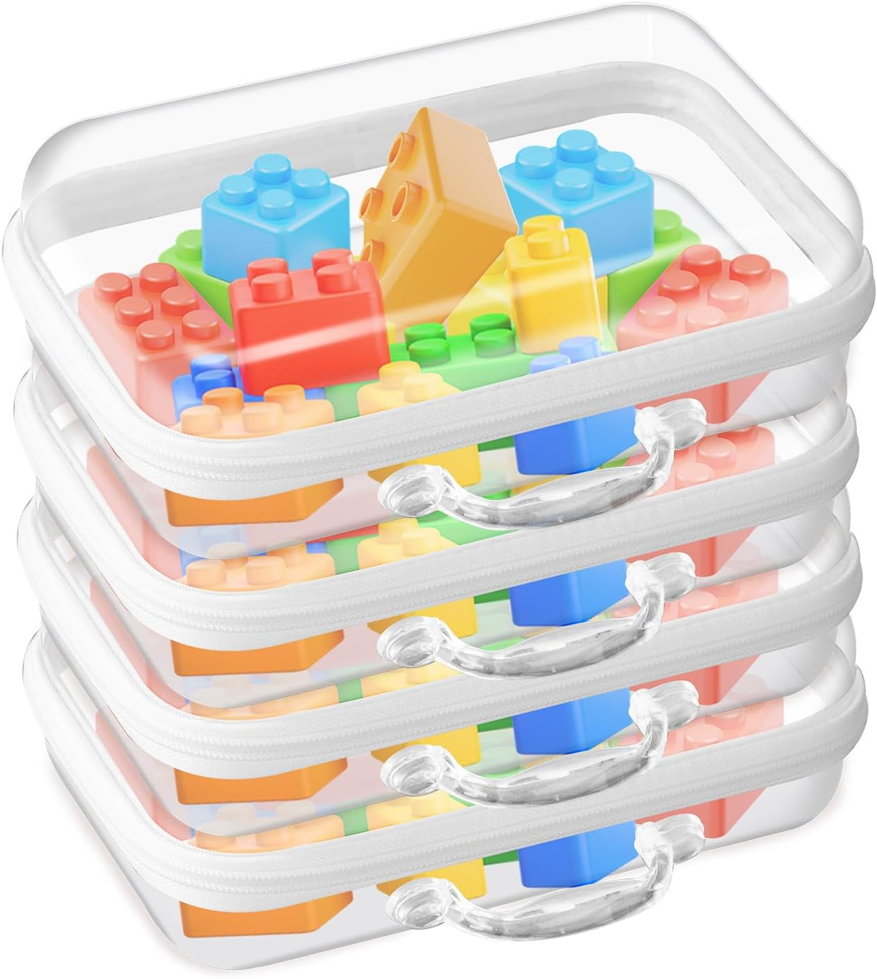 Zippered Hard Pouch, Clear Hard Shell Zipper Case, Clear Plastic ...