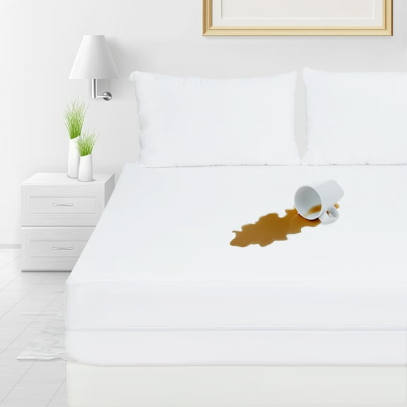 D.N.G. BEDDINGS 100% Egyptian Cotton, Zipper Mattress Cover, 800 Thread ...