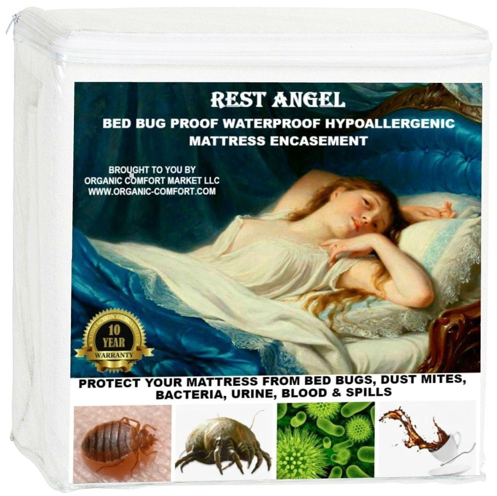Zippered Mattress Encasement, Bed Bug Proof, Waterproof Cover ...