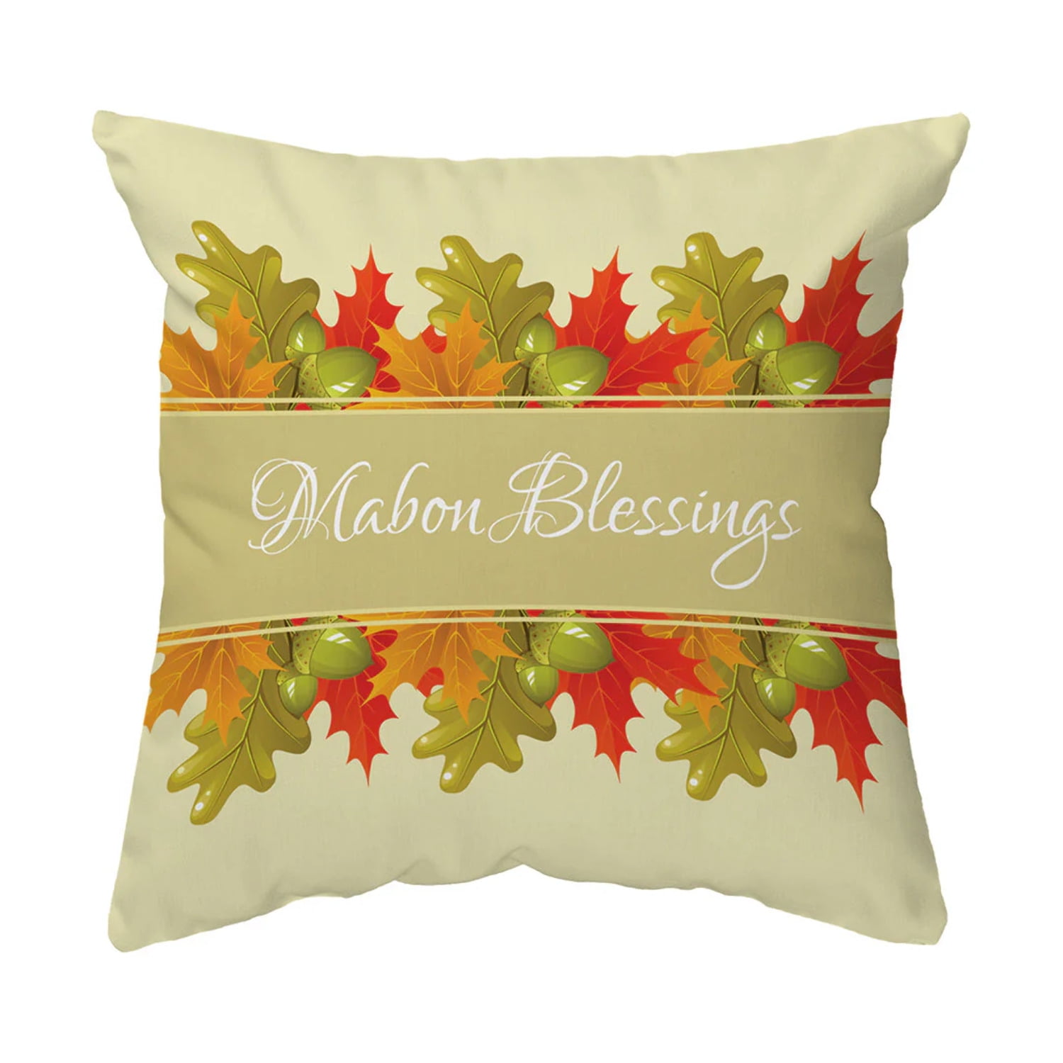 Zippered Pillow Mabon Blessings Leaves - Walmart.com