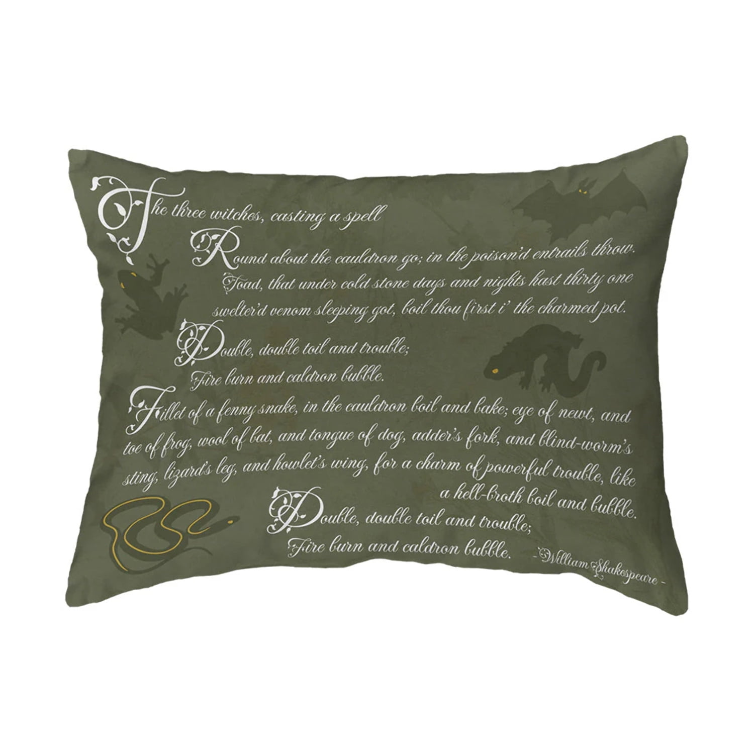Zippered Pillow Shell Macbeth Spell - Walmart.com