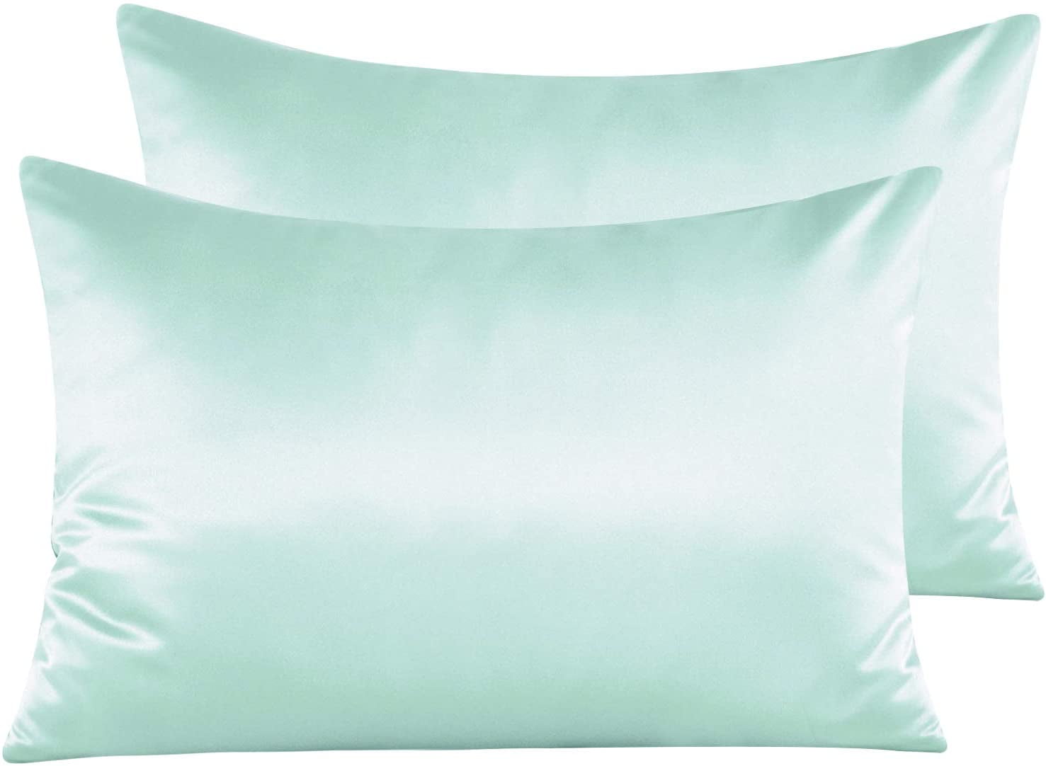 Zippered Satin Pillow Cases for Hair and Skin, Luxury Queen Hidden ...