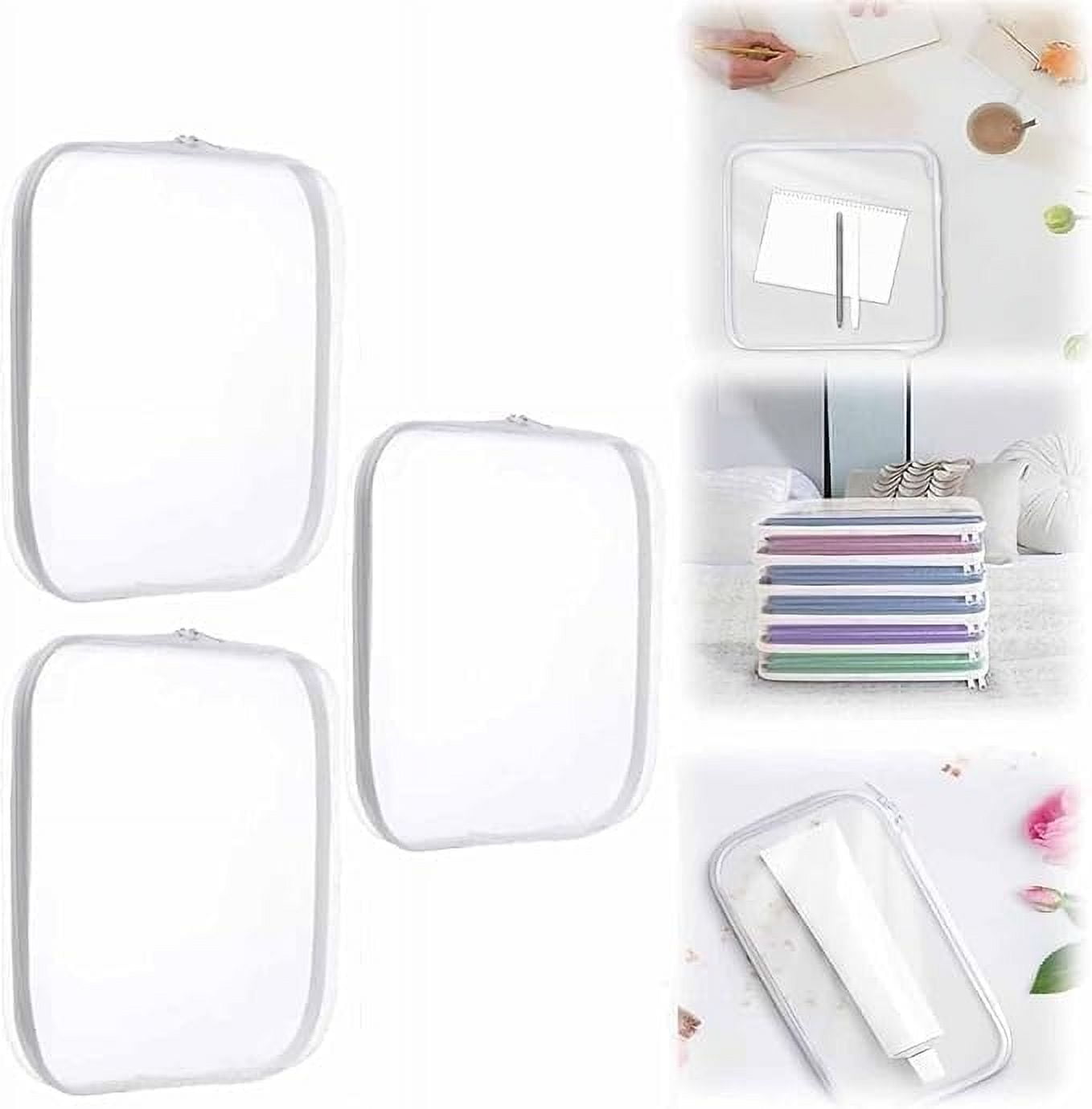 Zippered Transparent Cases For Snacks, Clear Organizer Bags, Organizer ...