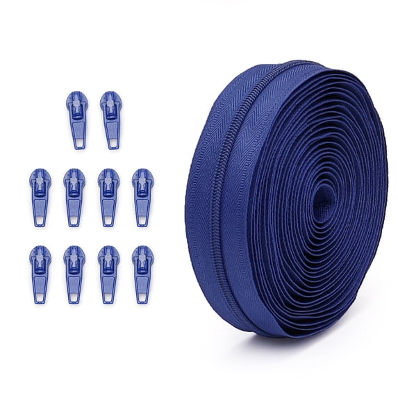 Nylon Coil Zippers #3 Zippers Repair Kits Zips Pulls Sliders Sewing ...