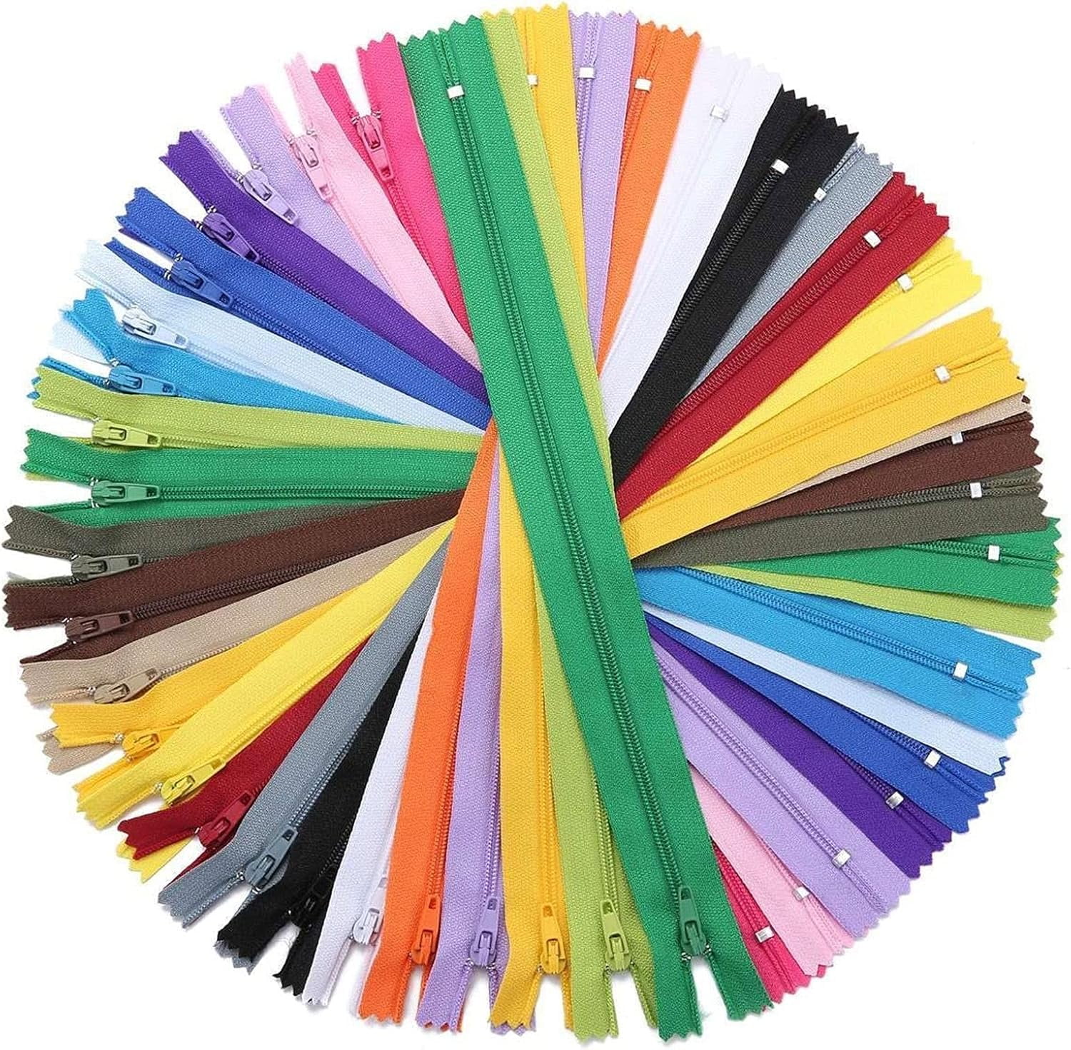 Zippers for Sewing 70Pcs 18 Colors 30cm Nylon Zip for Skirt Pants Lace ...