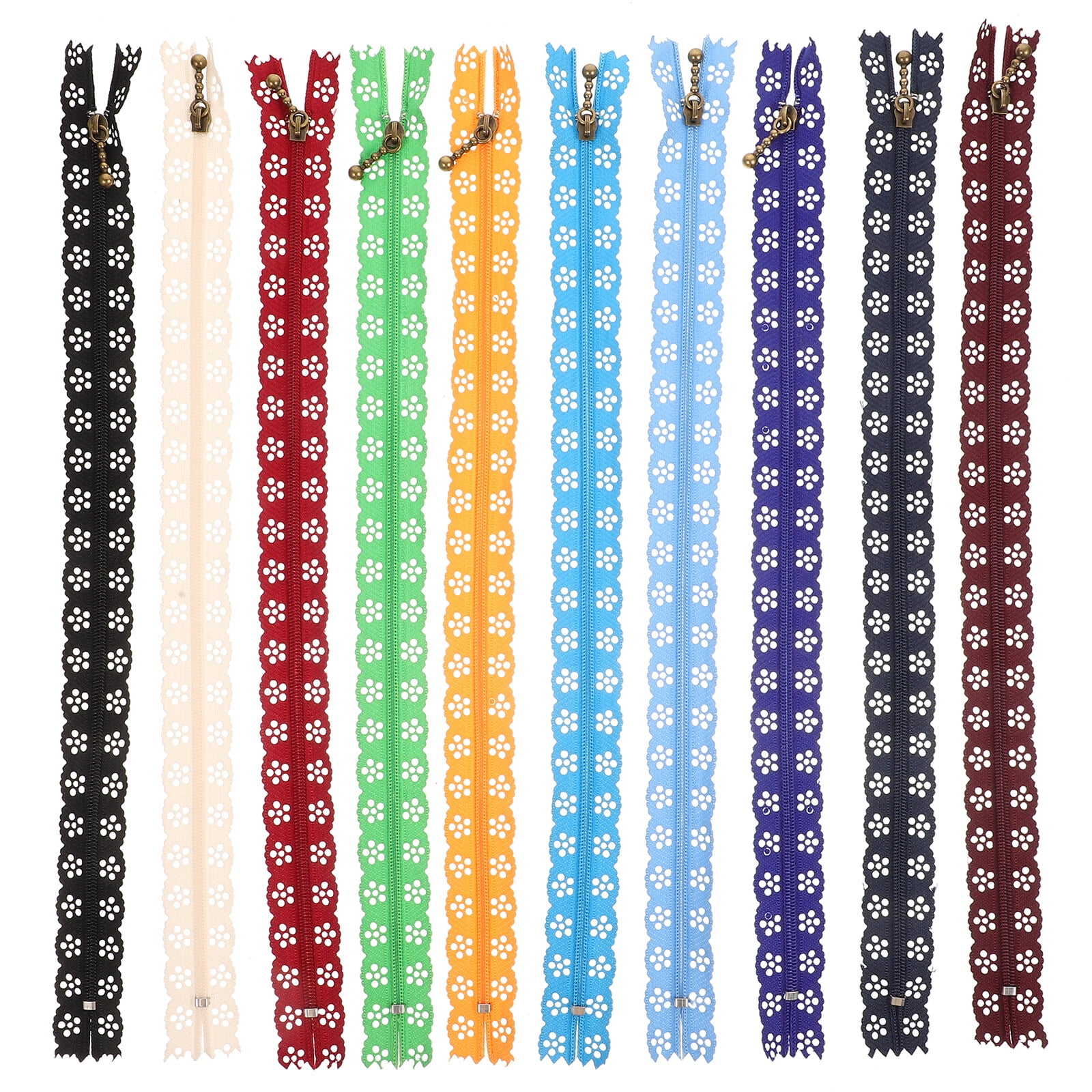 Zippers for sewing 30Pcs Lace Zipper DIY Sewing Zipper Decorative Lace ...