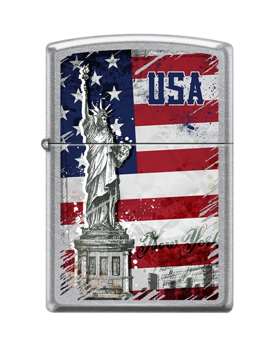 Zippo 15515 USA Statue Liberty Flag - Walmart.com
