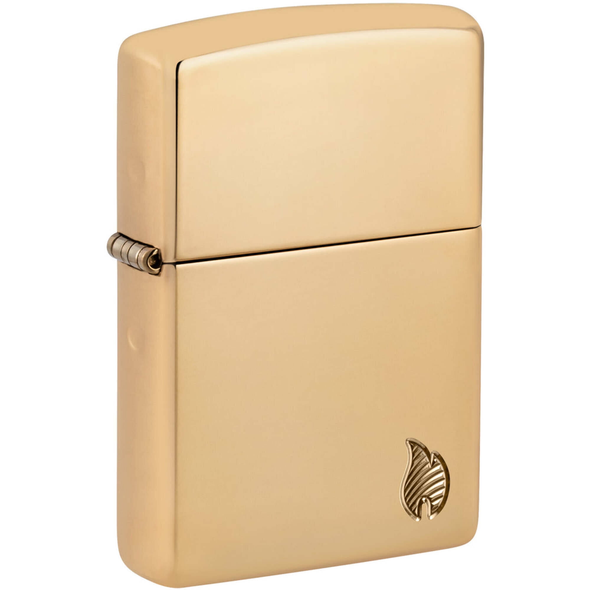 Zippo 46397 Armor High Polish Brass Flame Design Pocket Lighter ...