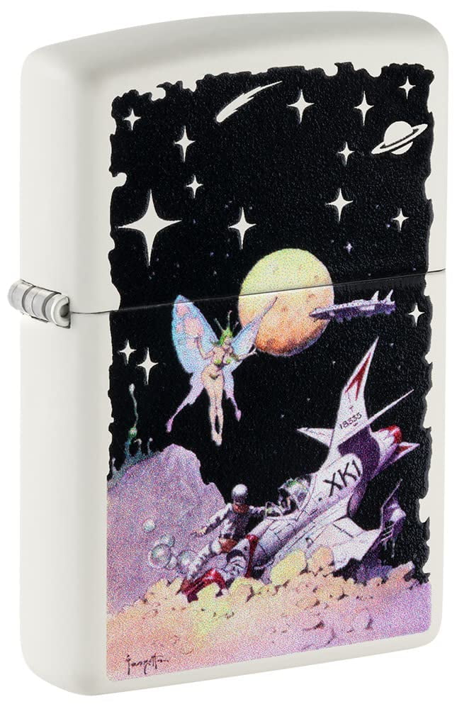 Zippo Alien Galaxy Iridescent Pocket Lighter, Space Creature Design ...