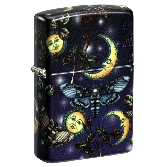 Zippo Butterfly Skull Design 540 Color Pocket Lighter - Walmart.com