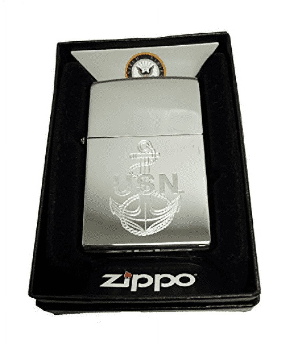 Zippo Custom Lighter - U.S. Navy Laser Engraving with Anchor Logo ...