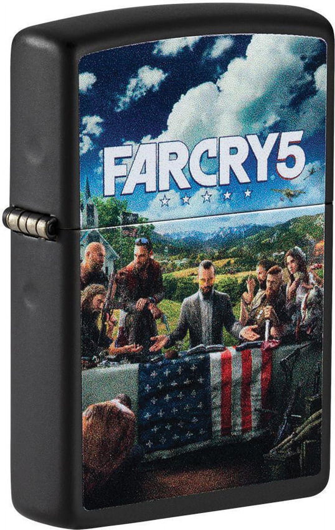 Zippo Far Cry 5 Gaming Matte Finish Genuine Windproof Lighter Black ...