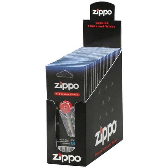 Zippo "Flint Cards", Full Box, 24 Pks, 144 Total Flints, Low Ship ...