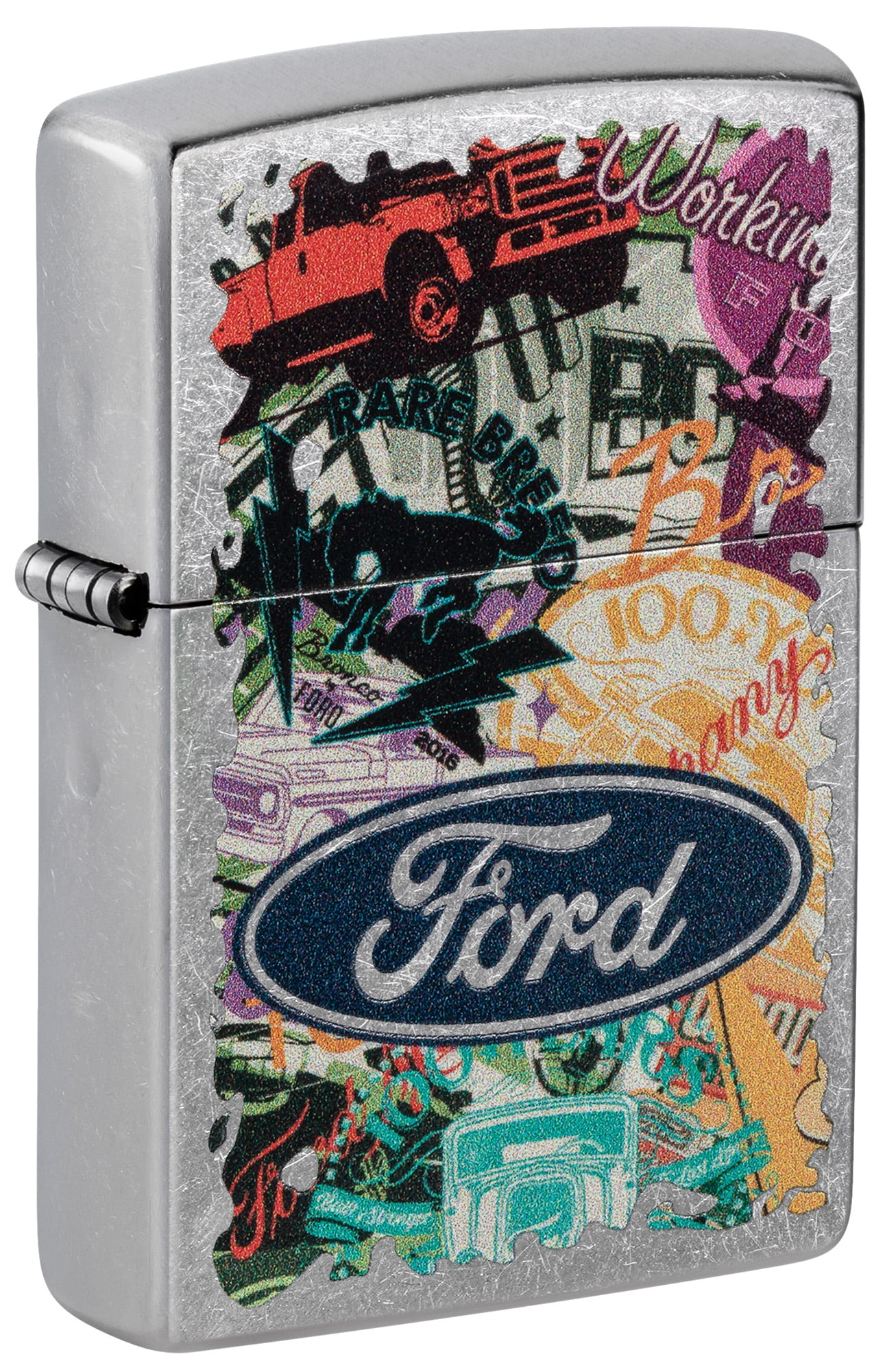 Zippo Ford Mustang Street Chrome Pocket Lighter - Walmart.com