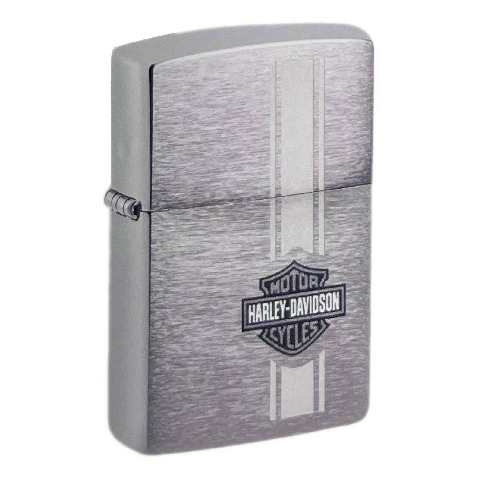 Zippo Harley Davidson Design Brushed Chrome Lighter - Walmart.com