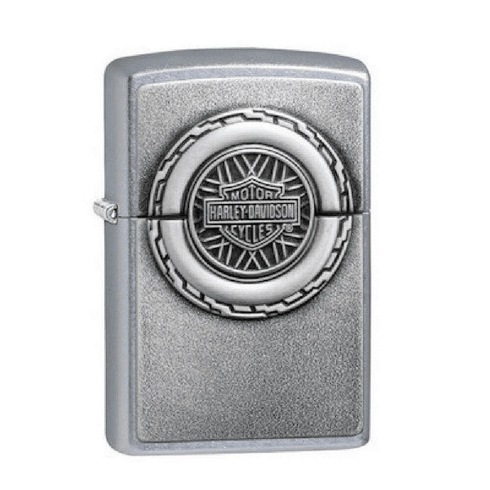 Zippo Harley-Davidson Engine Surprise Emblem Street Chrome Pocket Lighter - Walmart.com