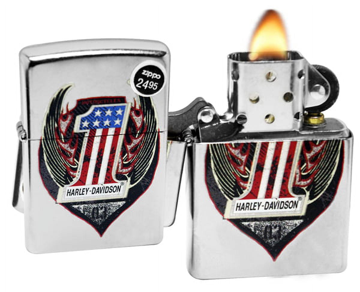 Zippo Harley-Davidson One Street Chrome Pocket Lighter - Walmart.com