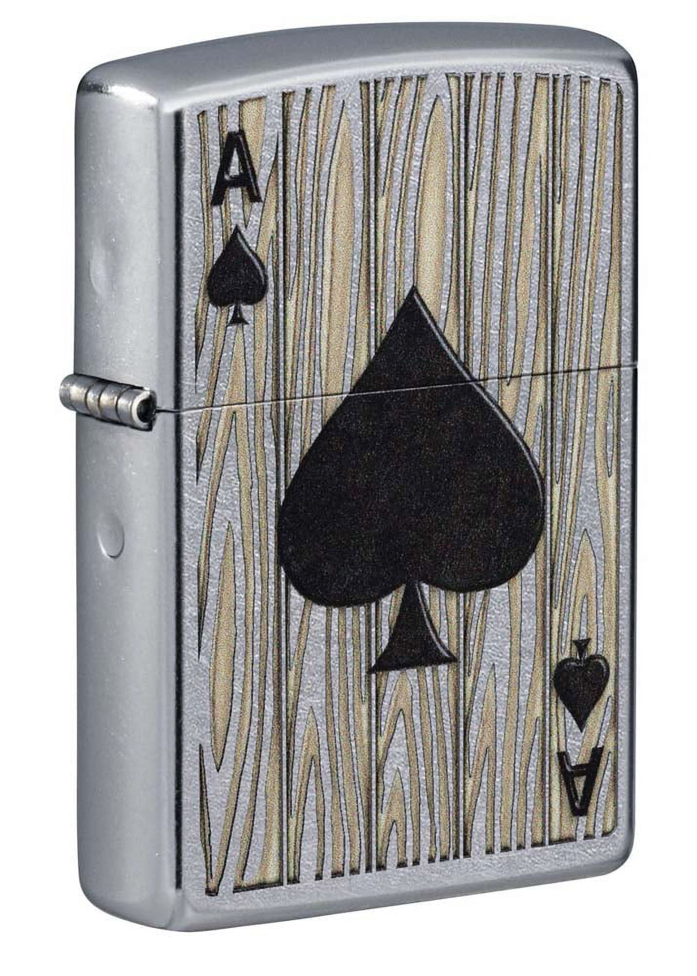 Zippo Lighter: Ace of Spades - Street Chrome 81191 - Walmart.com