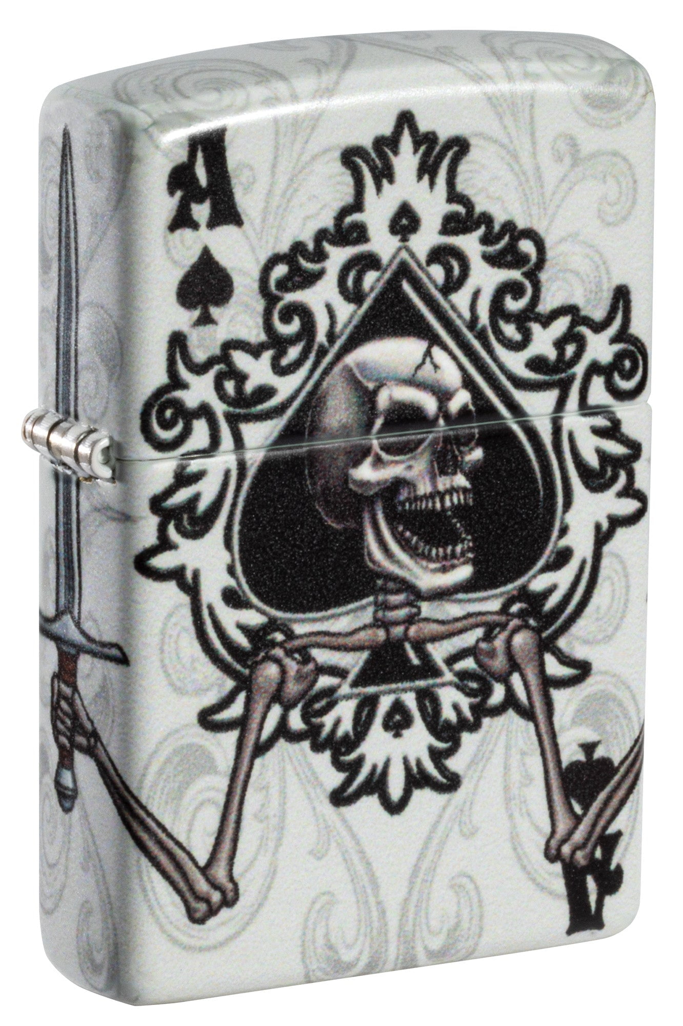 Zippo Lighter: Ace of Spades with Skull - 540 Color 81478 - Walmart.com