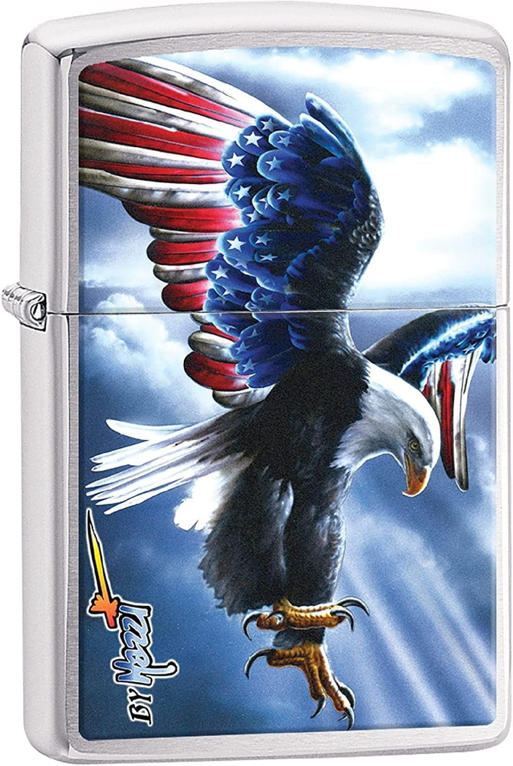 Zippo Lighter - Americana Eagle USA Flag Patriotic Windproof Lighter ...