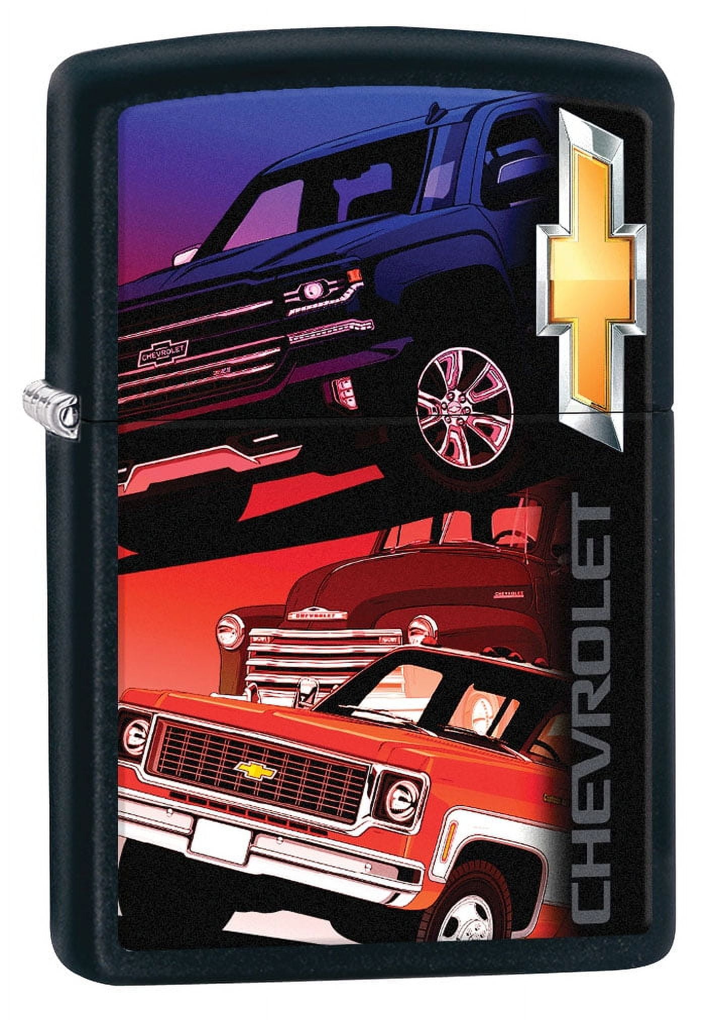 Zippo Lighter: Chevrolet Generations of Trucks - Black Matte 80268 ...