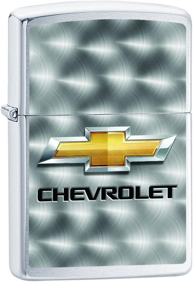 Zippo Lighter- Chevy Chevrolet Bowties Bow Brushed Chrome Windproof Lighter #Z5052 - Walmart.com