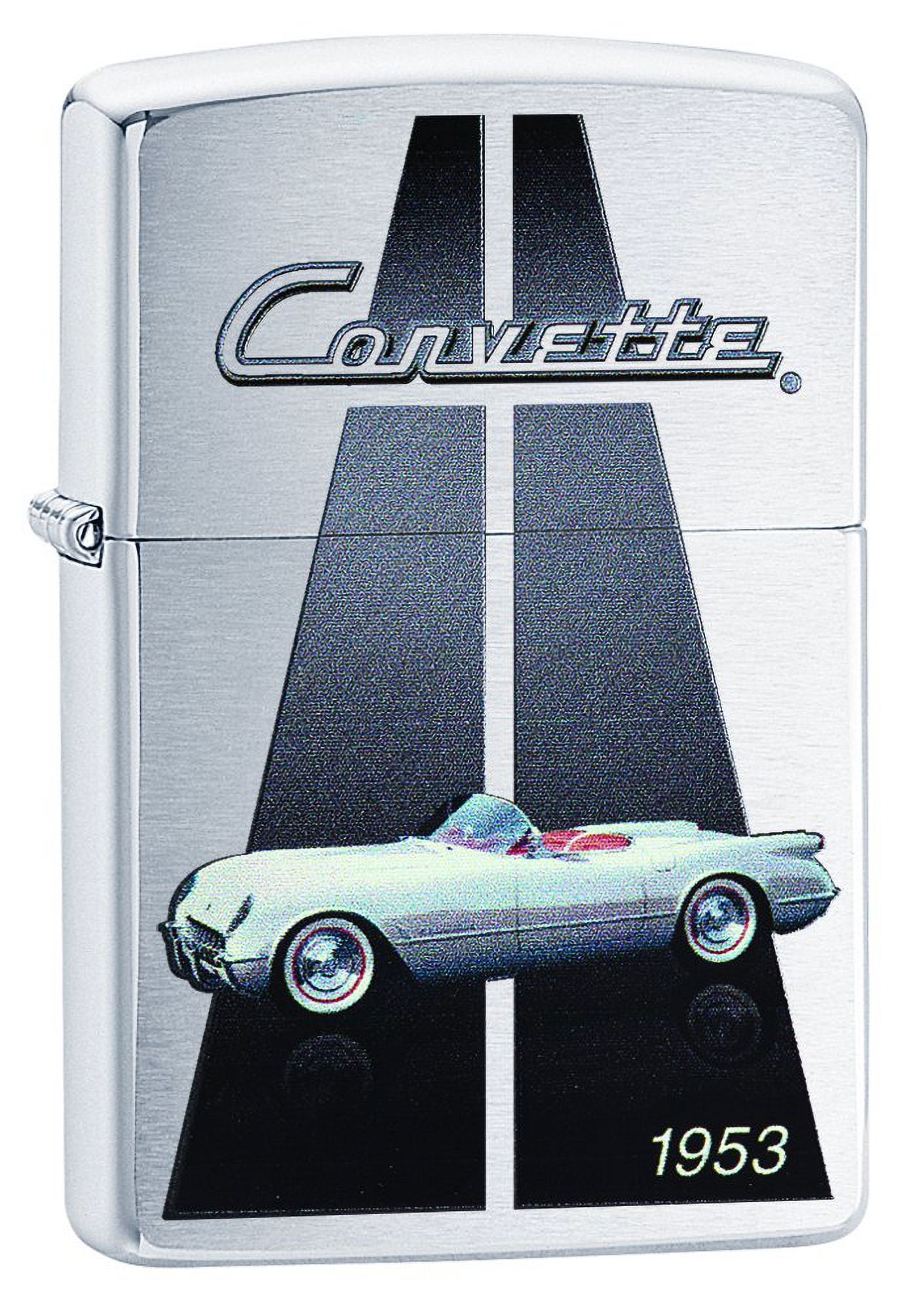 Zippo Lighter Chevy Corvette 1953 Brushed Chrome - Walmart.com