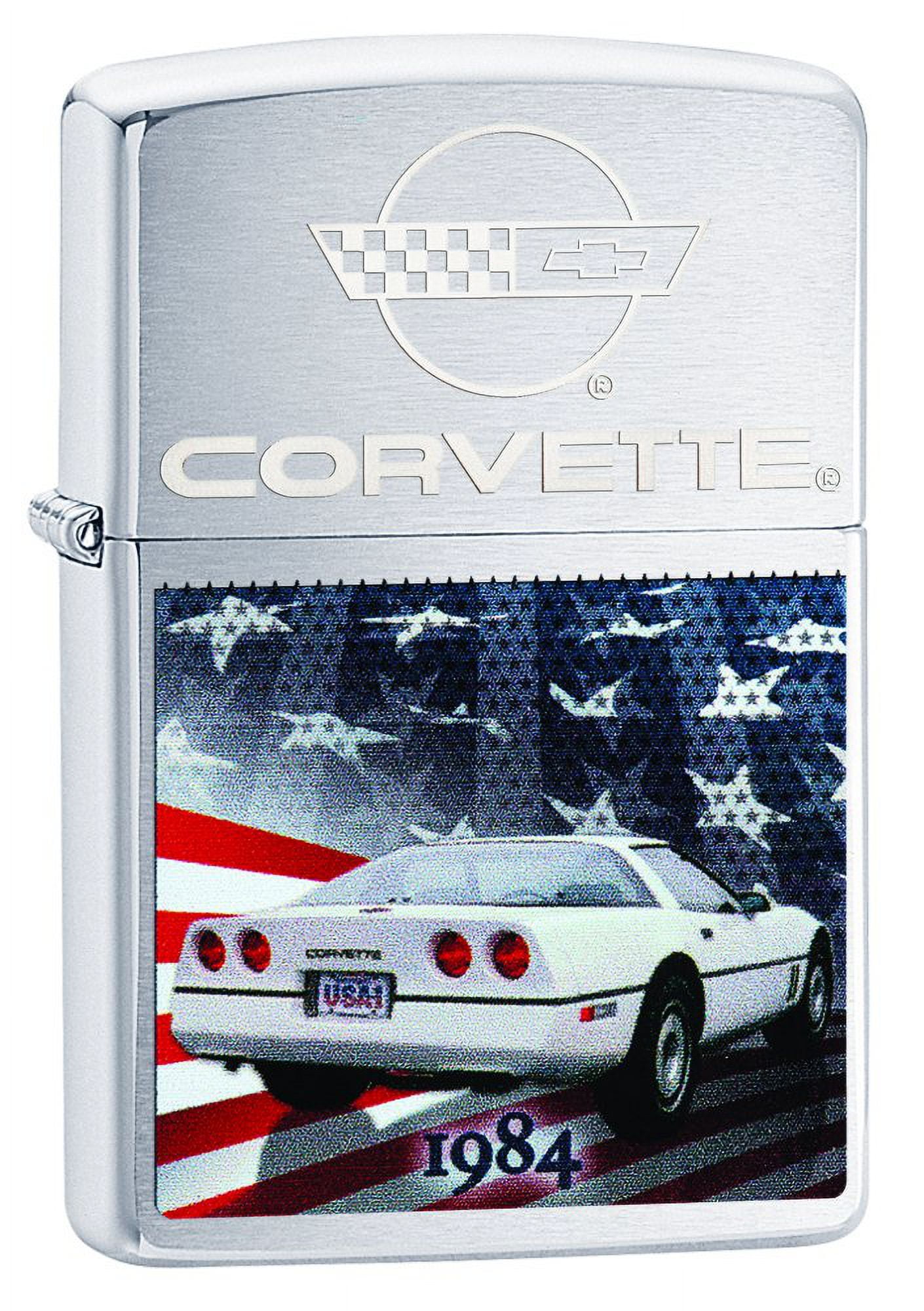 Zippo Lighter Chevy Corvette 1984 Brushed Chrome - Walmart.com