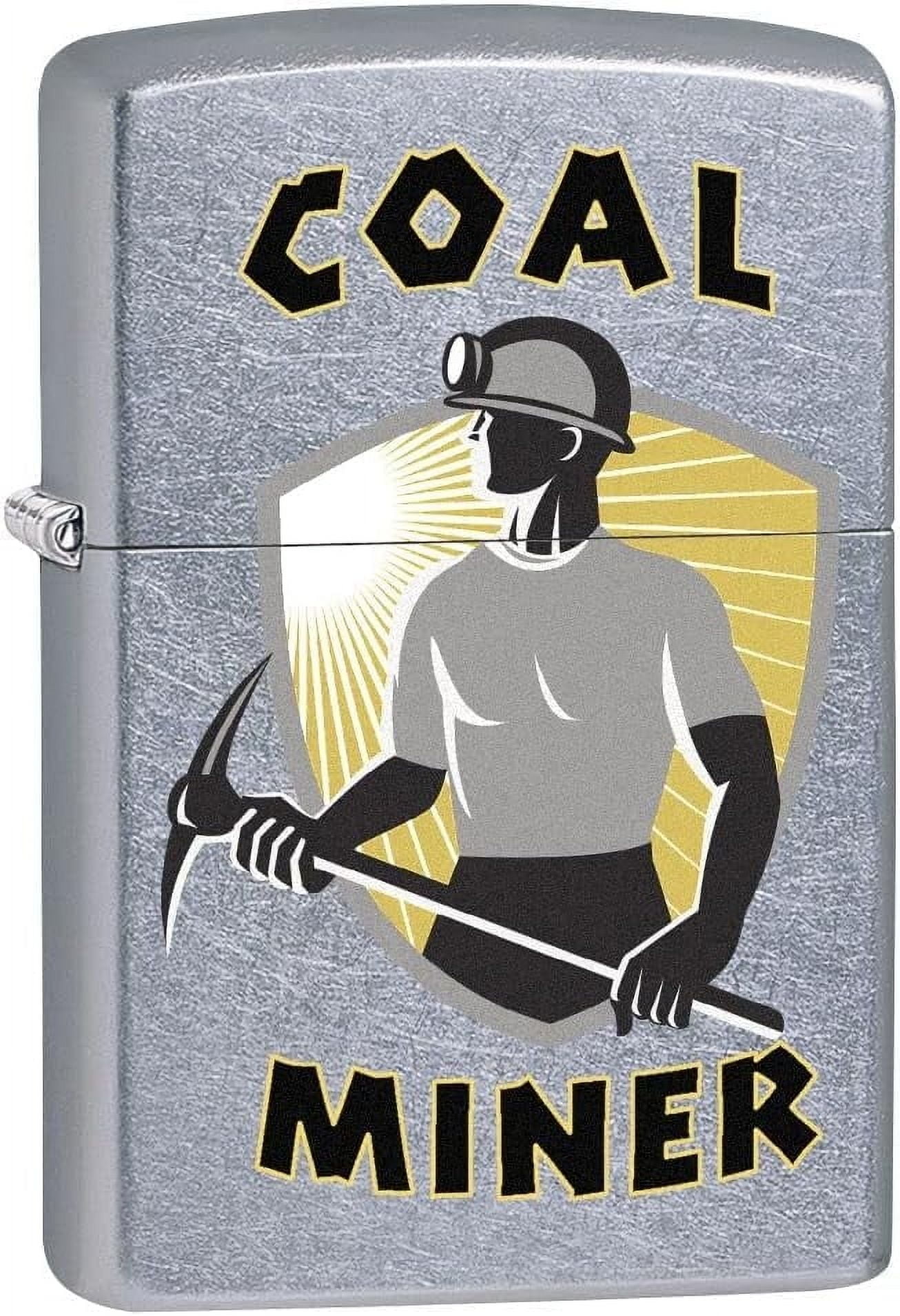 Zippo Lighter- Coal Miner Street Chrome Windproof Lighter #Z5060 ...