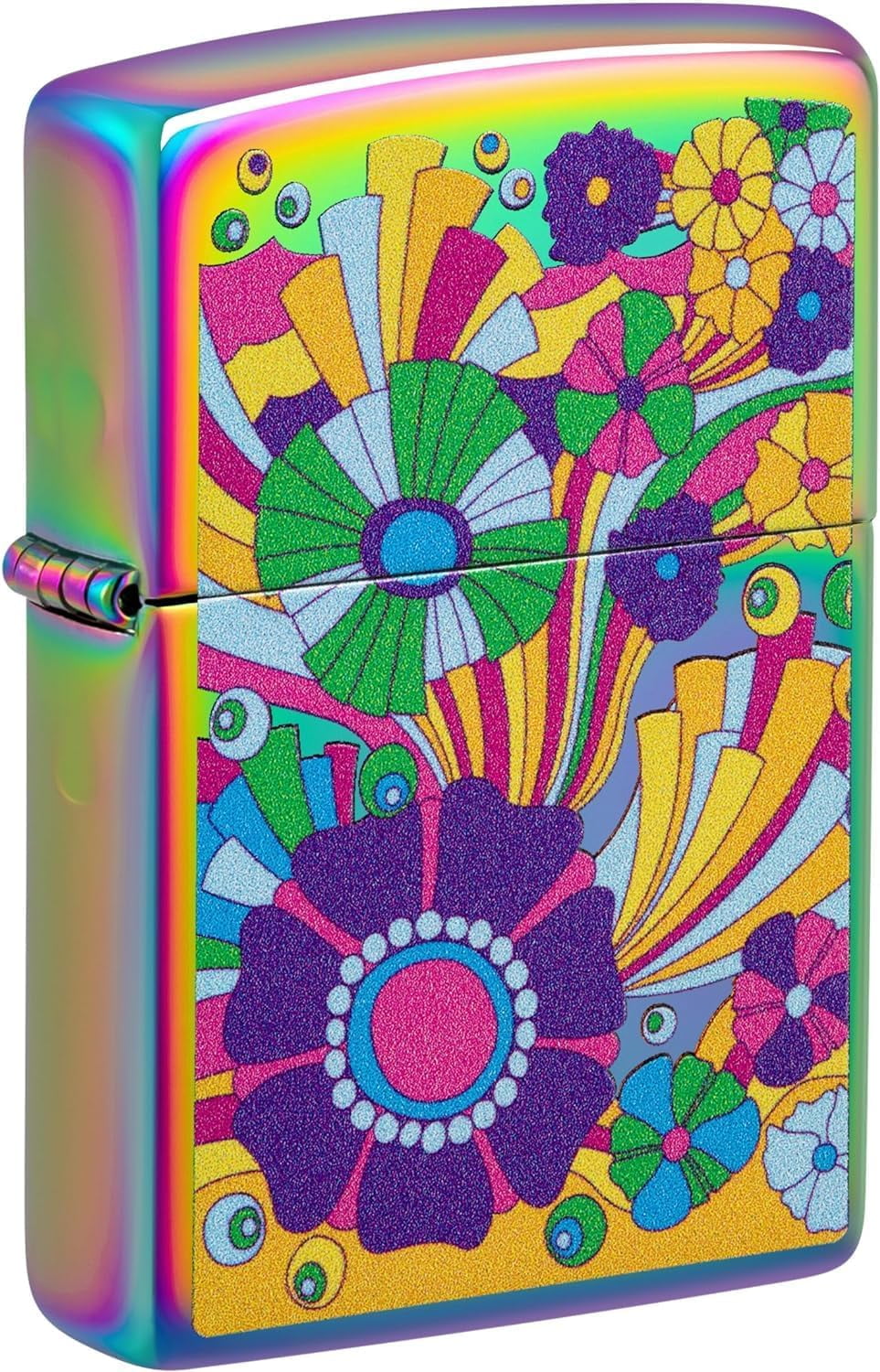 Zippo Lighter - Custom Message Engrave Vintage Flowers Design Multi ...