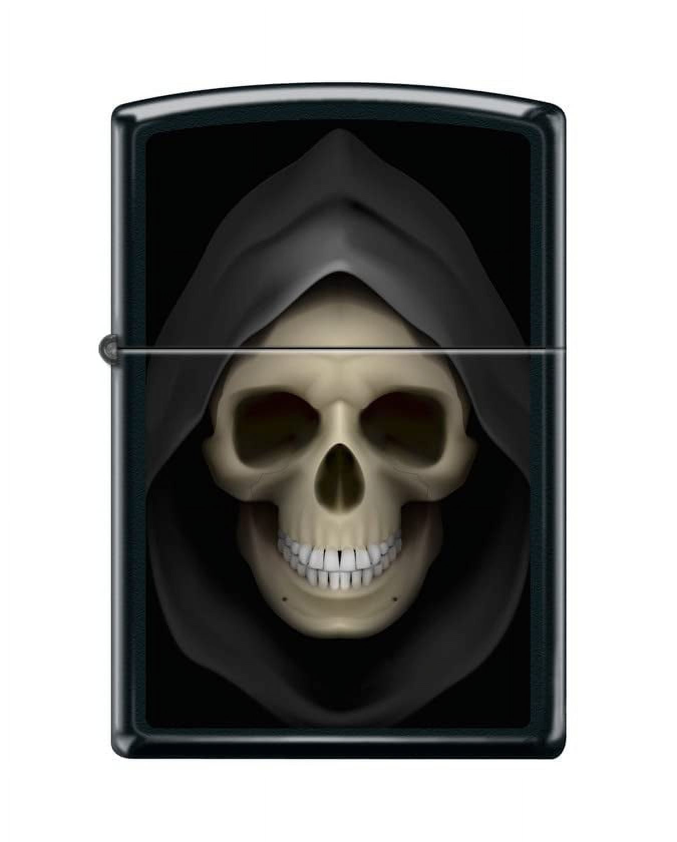 Zippo Lighter-Death Grim Reaper Black Matte Windproof Lighter #Z5479 - Walmart.com