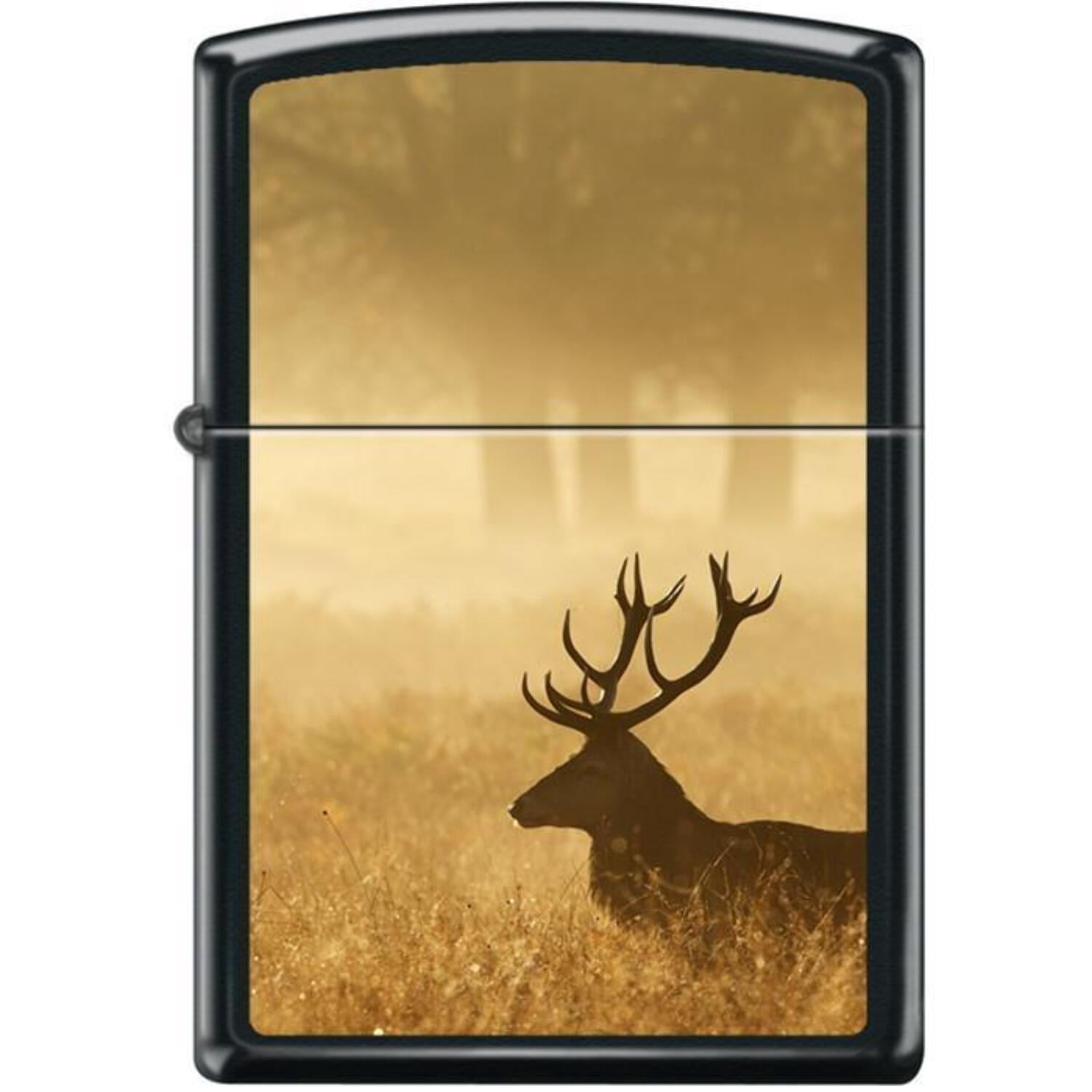 Zippo Lighter - Deer in Mist Black Matte - Walmart.com