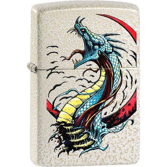 Zippo Lighter- Dragon Fantasy Mythical Mercury Glass Matte Windproof Lighter #Z5268 - Walmart.com