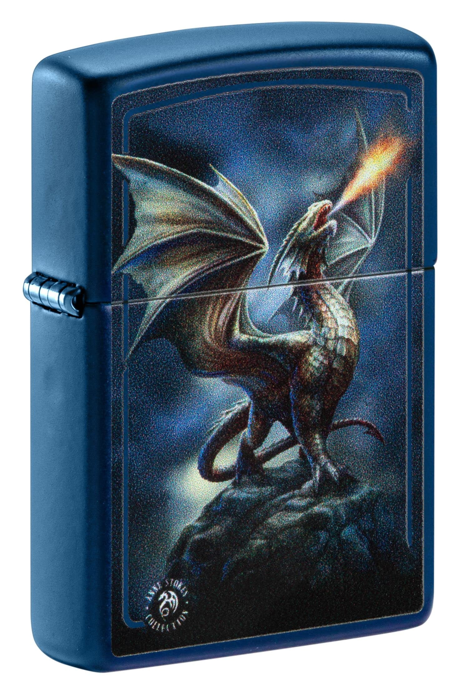 Zippo Lighter- Dragons Fantasy Fire Navy Matte Windproof Lighter #Z5103 ...