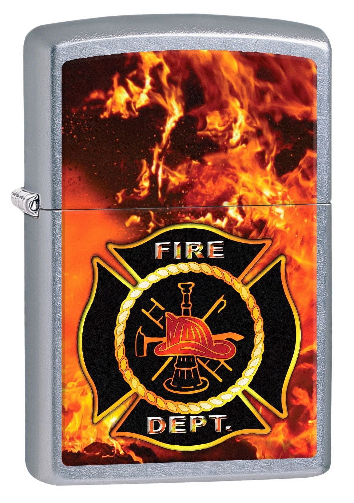 Zippo Lighter: Firefighter Seal - Street Chrome 80746 - Walmart.com