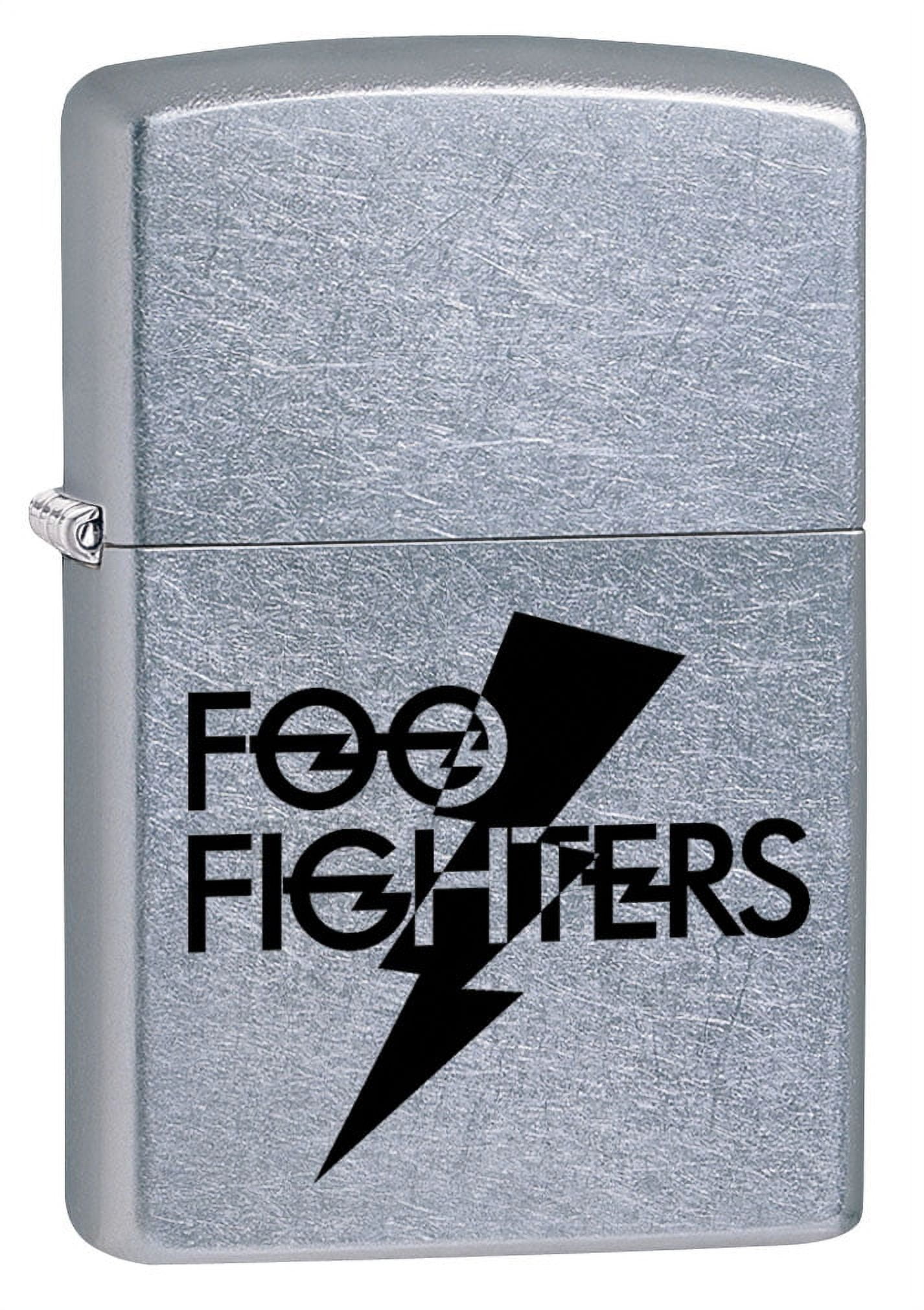 Zippo Lighter: Foo Fighters Logo - Street Chrome 80346 - Walmart.com
