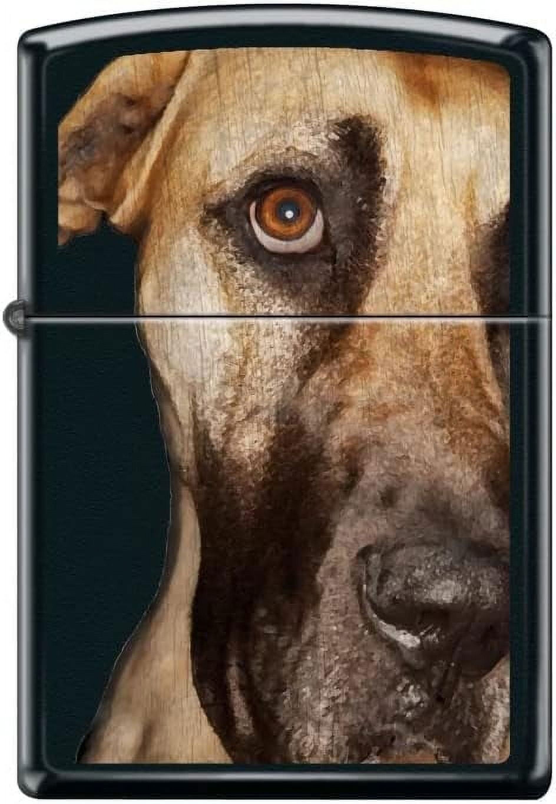 Zippo Lighter-Great Dane Design Black Matte Windproof Lighter #Z5456 ...