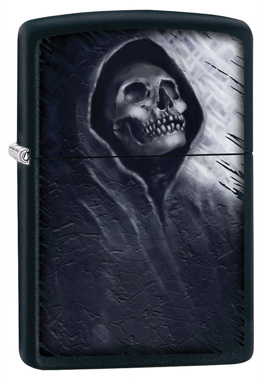 Zippo Lighter: Grim Reaper - Black Matte 79734 - Walmart.com