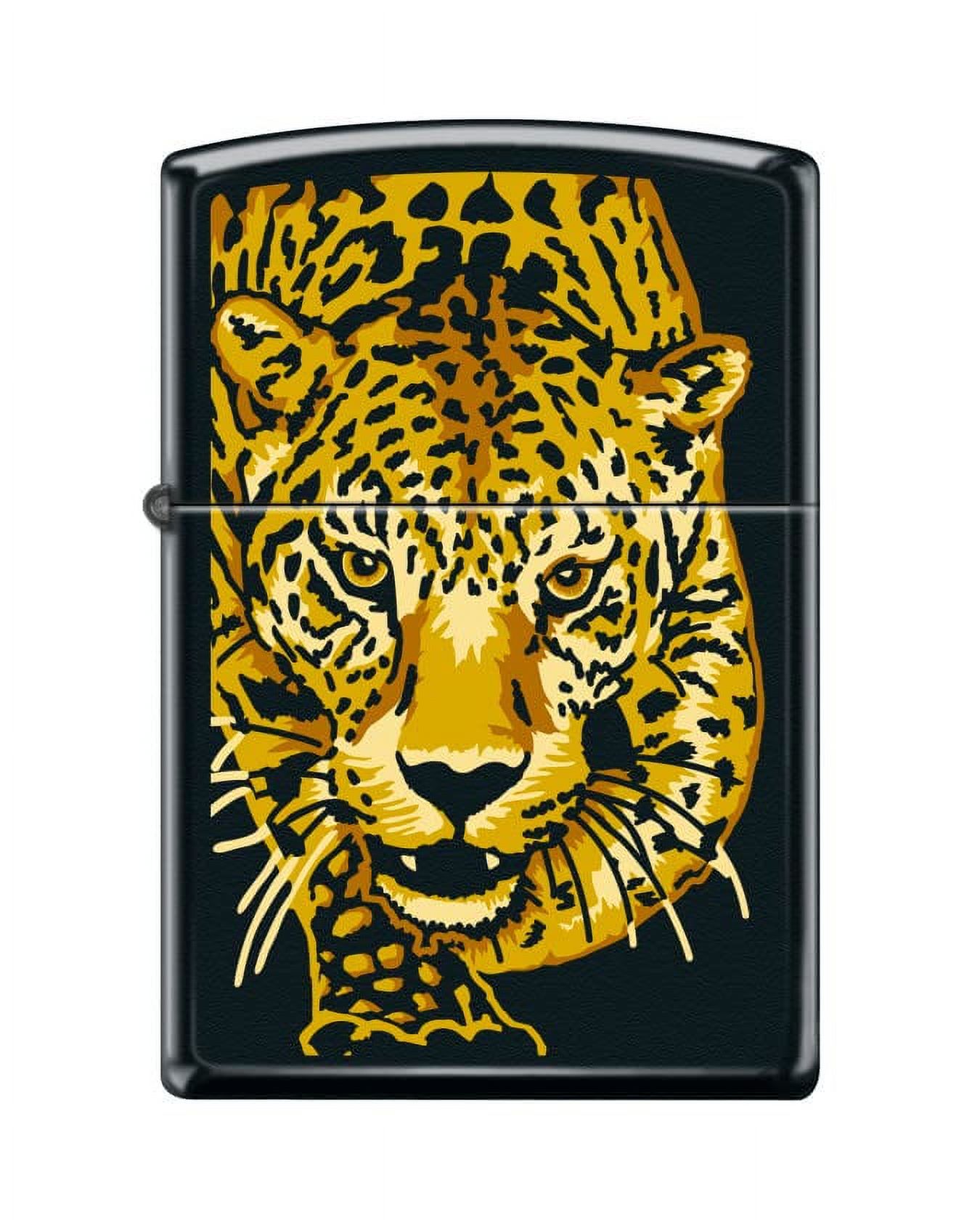 Zippo Lighter-Illusion Leopard Black Matte Windproof Lighter #Z5468 ...