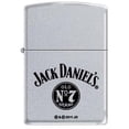 Zippo Lighter - Jack Daniel's Old No 7 Satin Chrome - Walmart.com