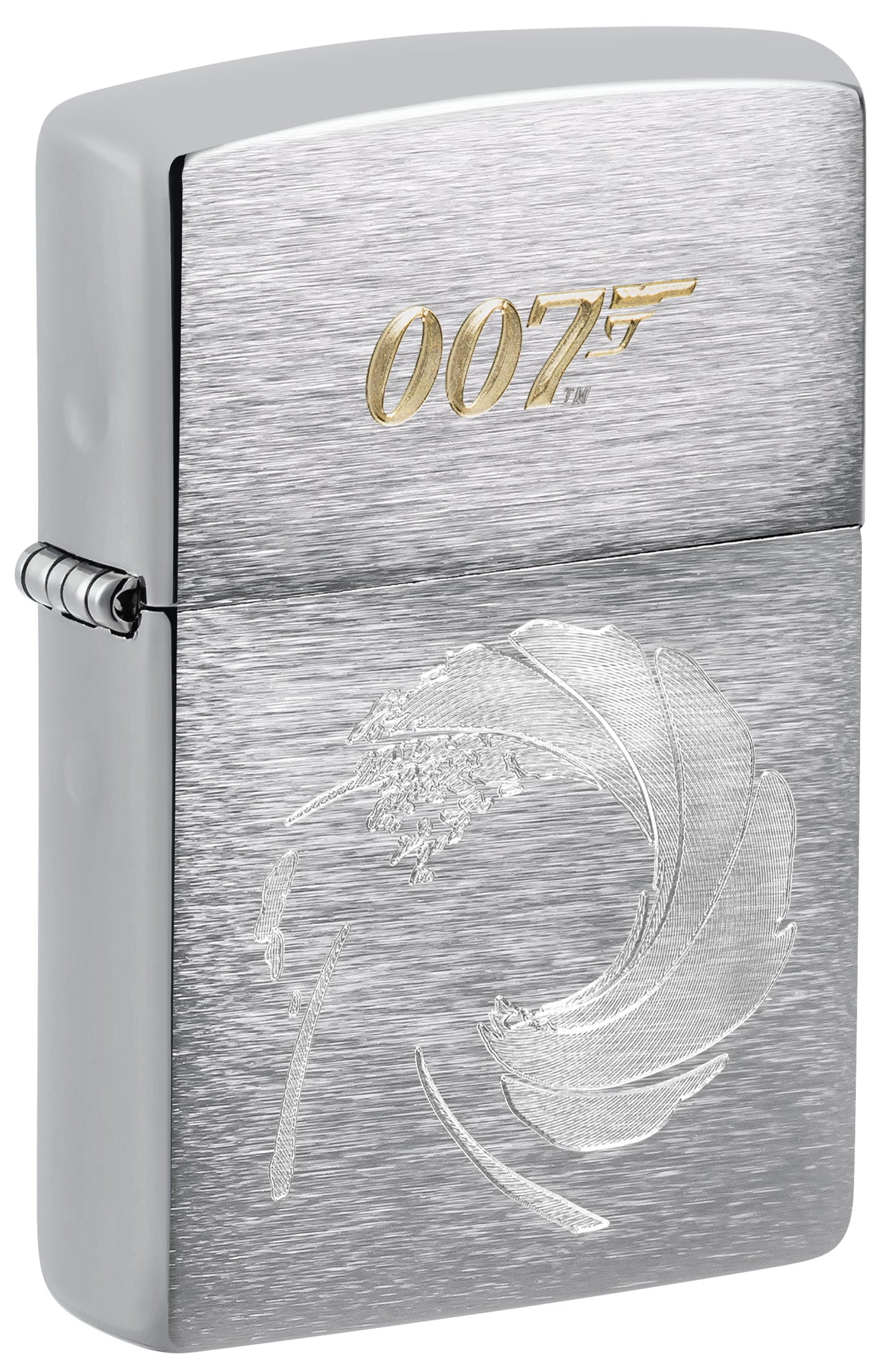 Zippo Lighter: James Bond 007 Logo, Engraved - Brushed Chrome 81517 ...