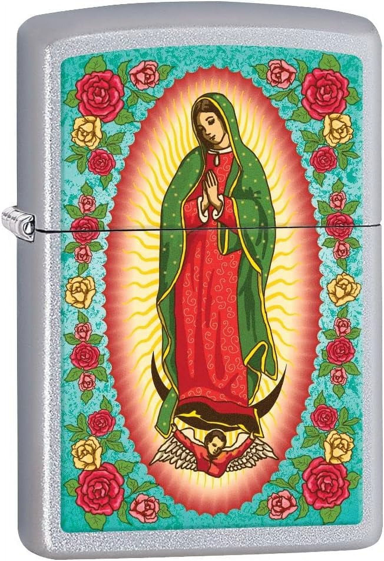Zippo Lighter- Jesus Pray Cross Christianity Mary Guadalupe Prayer ...