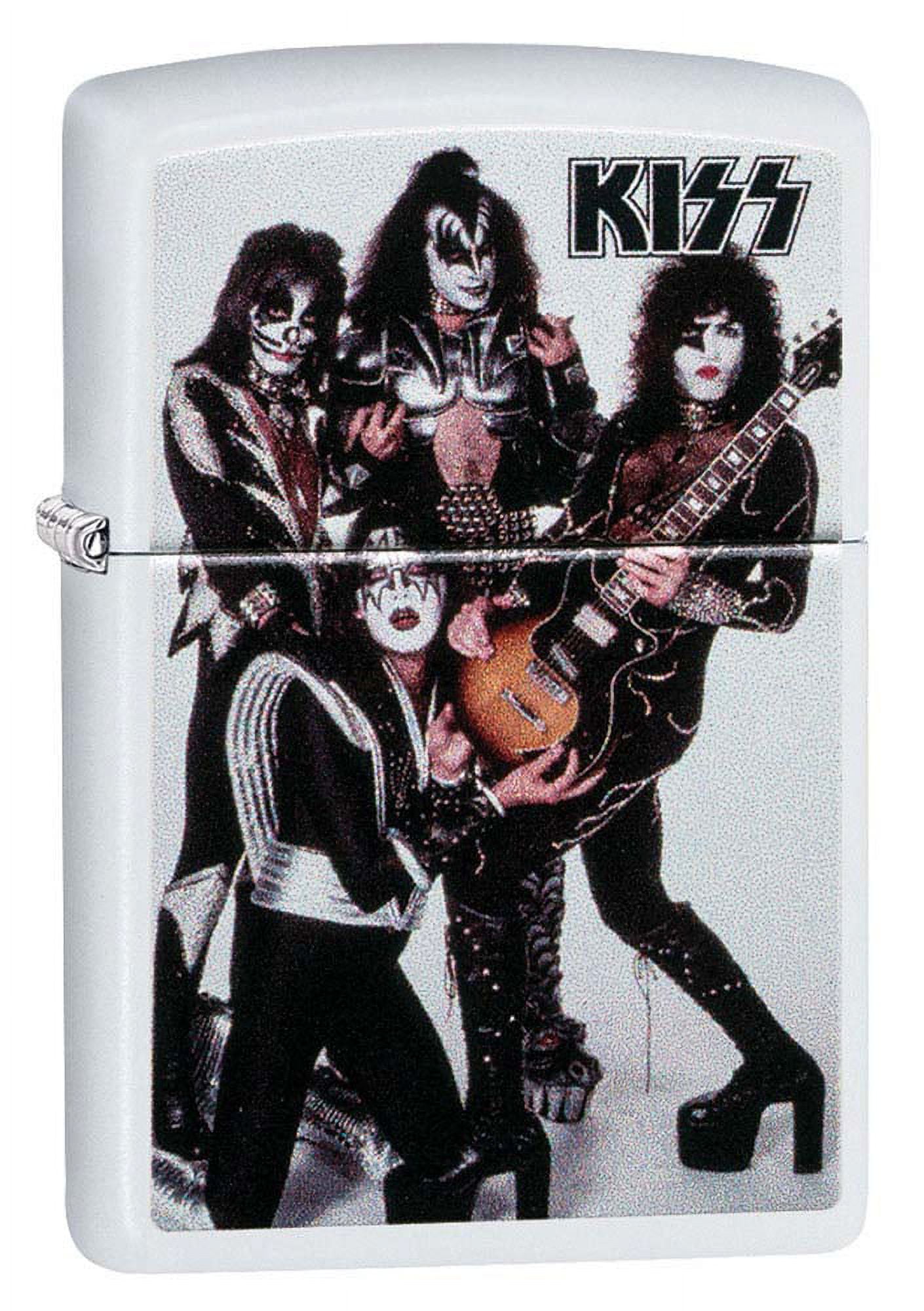 Zippo Lighter: KISS Rock Band - White Matte 81187 - Walmart.com