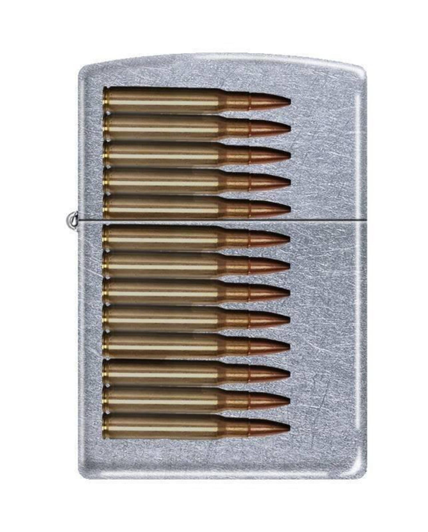 Zippo Lighter - Machine Bullets Street Chrome - Walmart.com