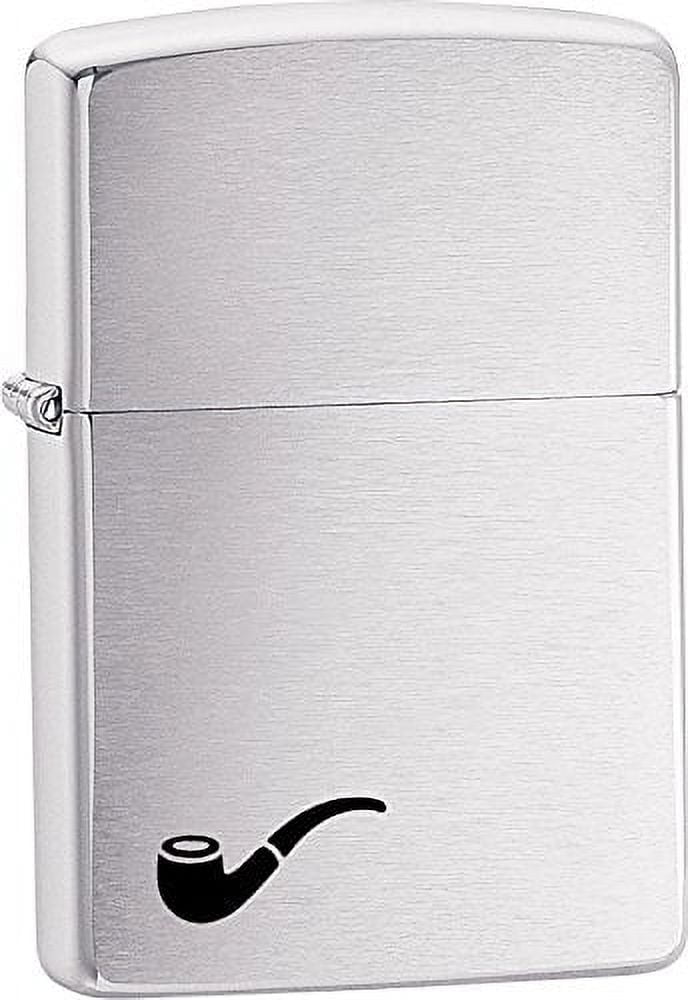 Zippo Lighter- Pipe Design Pipe Insert Windproof Lighter (Pipe Brushed 200PL) - Walmart.com