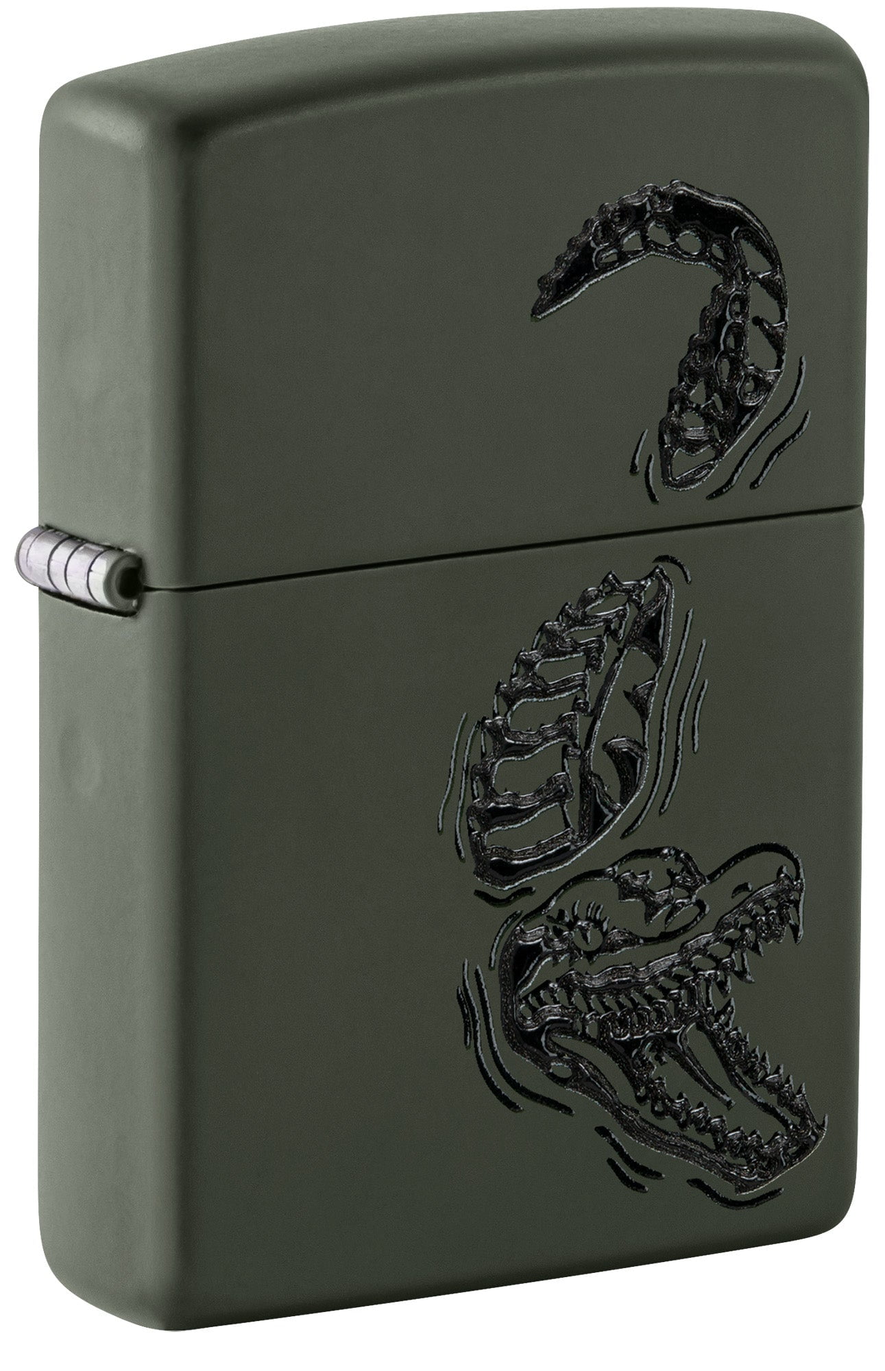 Zippo Lighter: Raised Alligator Emblem - Green Matte 81652 - Walmart.com