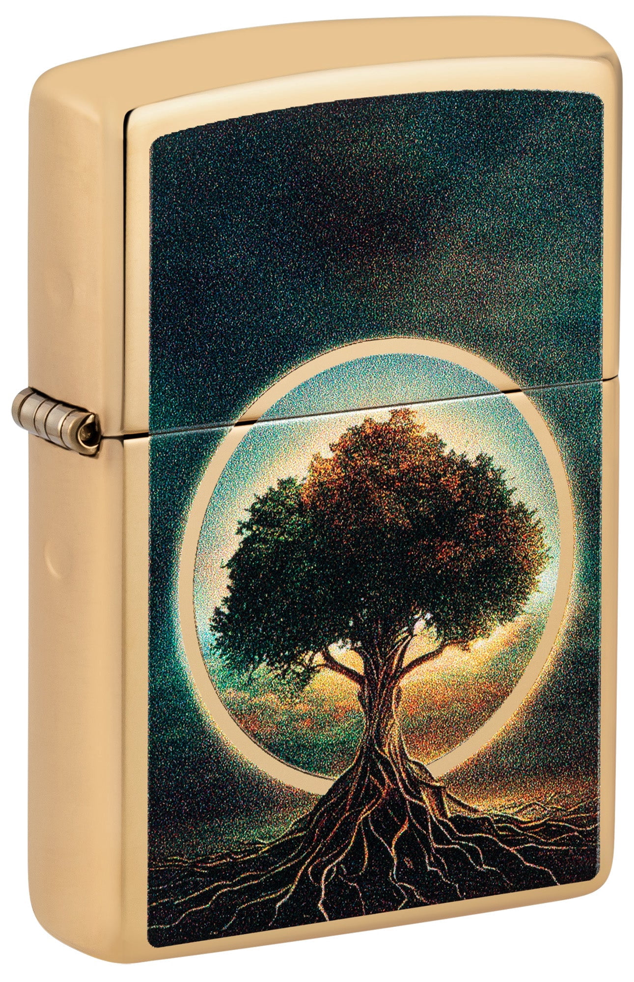 Zippo Lighter: Sacred Tree of Life - High Polish Brass 46045 - Walmart.com