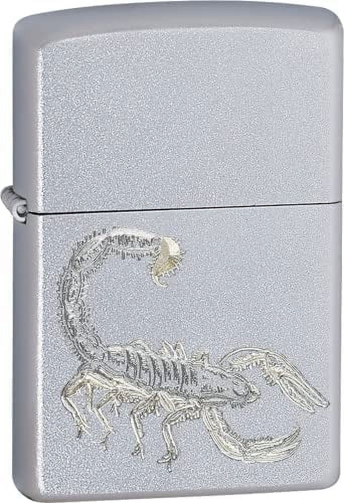 Zippo Lighter - Scorpion Satin Chrome Windproof Lighter #Z267 - Walmart.com