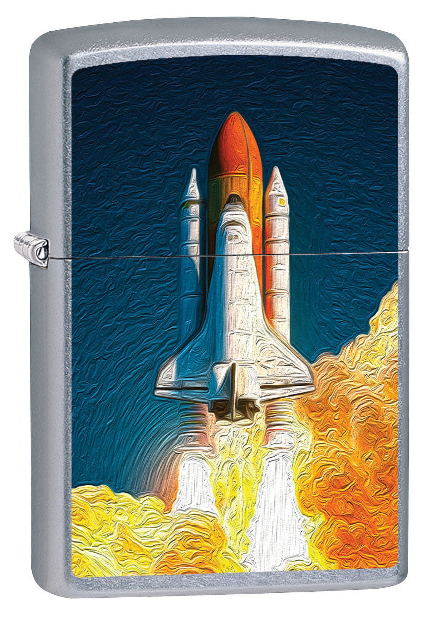Zippo Lighter: Space Shuttle Launch - Street Chrome 80865 - Walmart.com