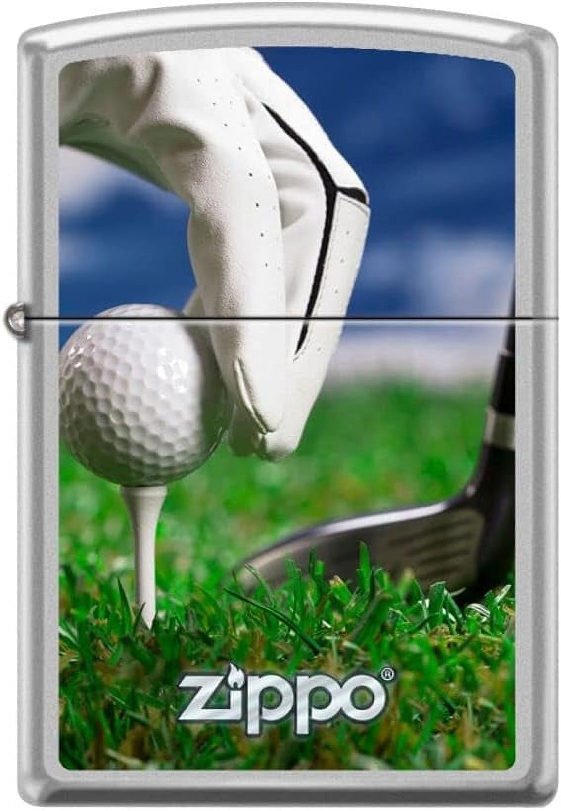 Zippo Lighter- Sport Golf Ball Satin Chrome Windproof Lighter #Z5090 ...